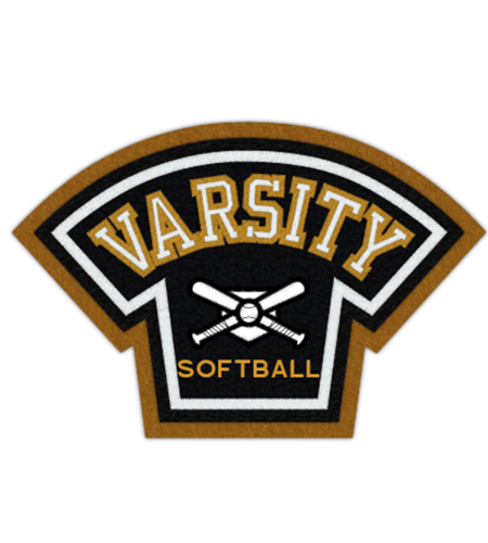 School Patch Awards | Softball Varsity Patch 5" | Jacket Patches from Neff